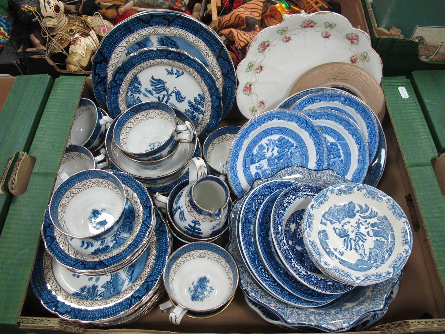 Lot 1107 - Booths Real Old Willow Pattern Tea Service,