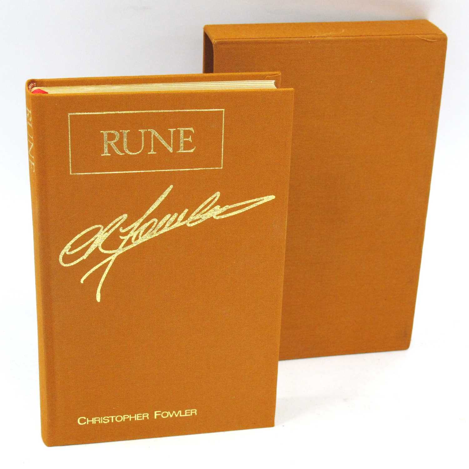 Lot 1519 - Rune by Christopher Fowler, Signed Special